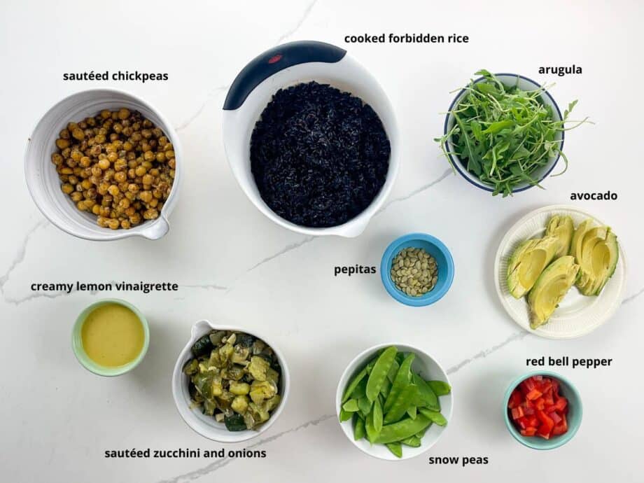 Vegan Buddha Bowl with Forbidden Rice - Umami Girl