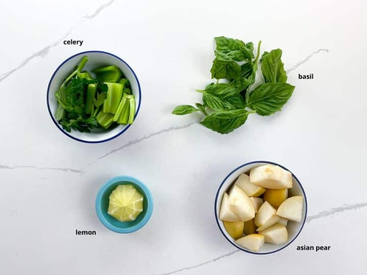 Asian Pear Juice with Basil and Lemon - Umami Girl