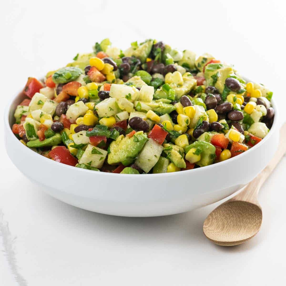 Black Bean, Corn, and Avocado Salad with Jicama - Umami Girl