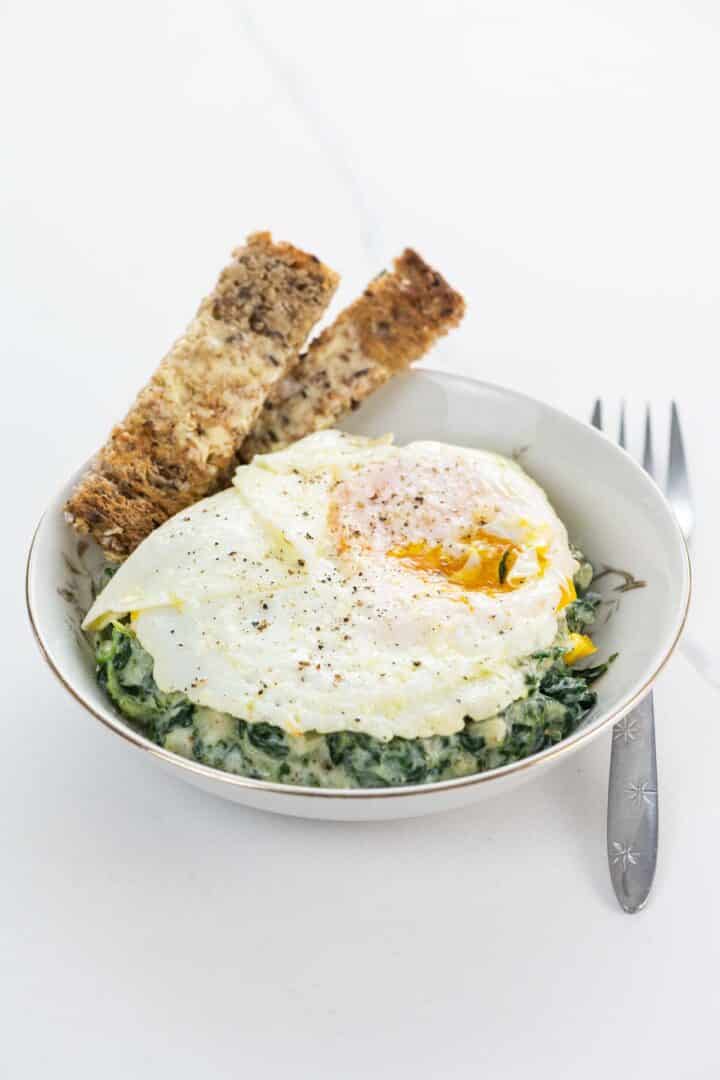 Eggs and Spinach with Toast Soldiers - Umami Girl