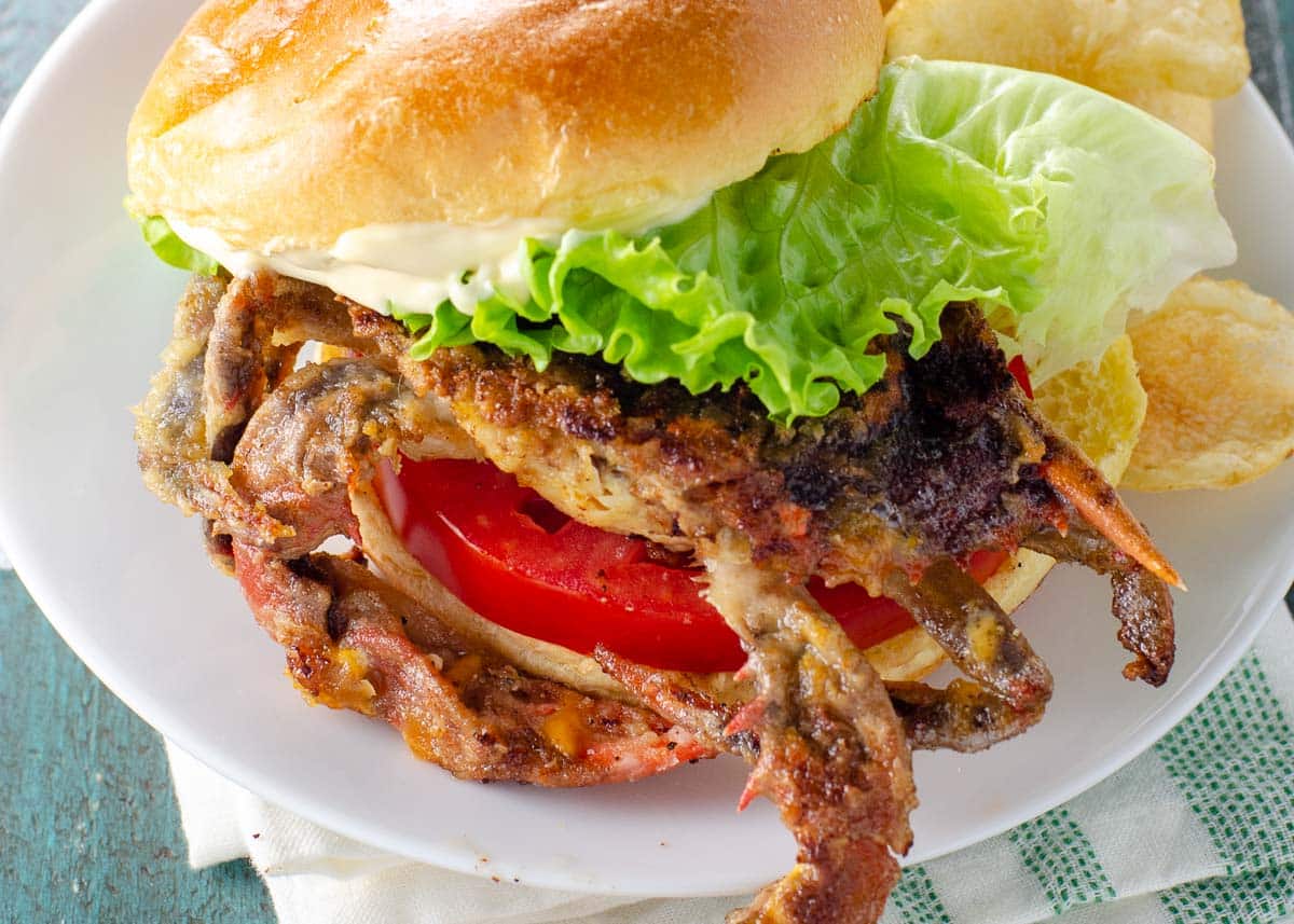 Soft Shell Crab Sandwich - Umami Girl